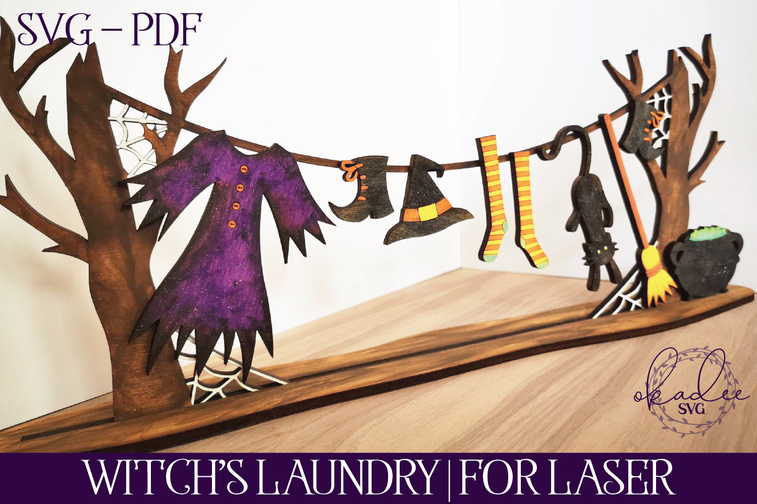 Witch's Laundry SVG, Halloween Laundry, Halloween Laser File, Halloween SVG, Laser Cut File ...