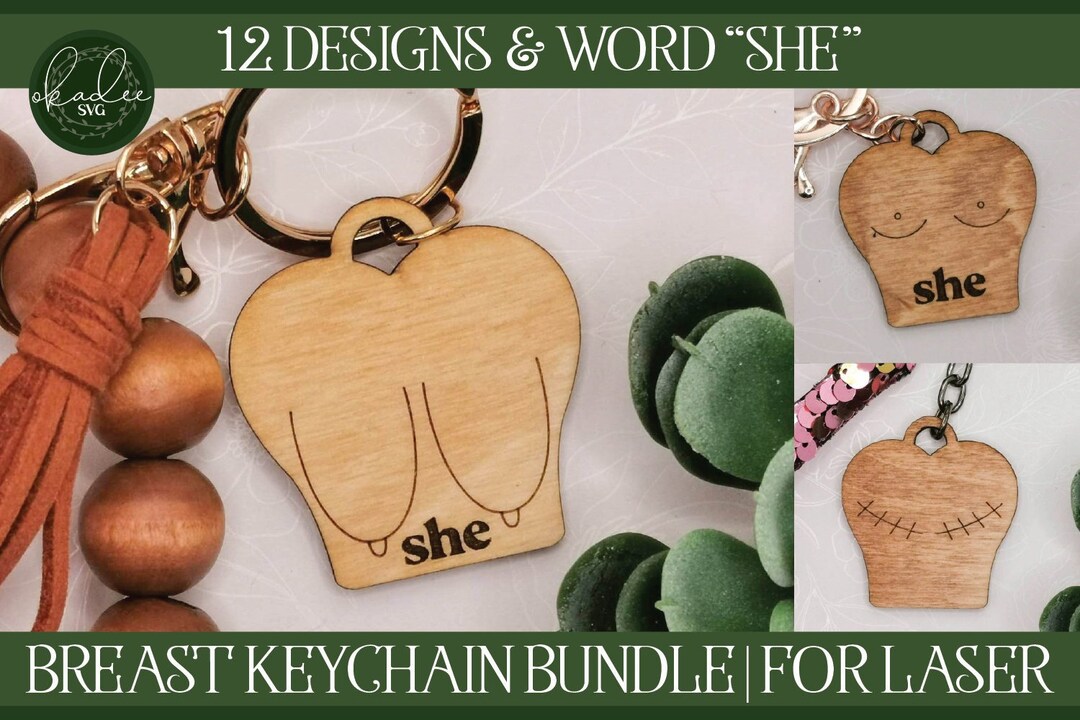 Woman Keychain Bundle, Laser Cut Keychain, Laser Cut Files, Glowforge ...