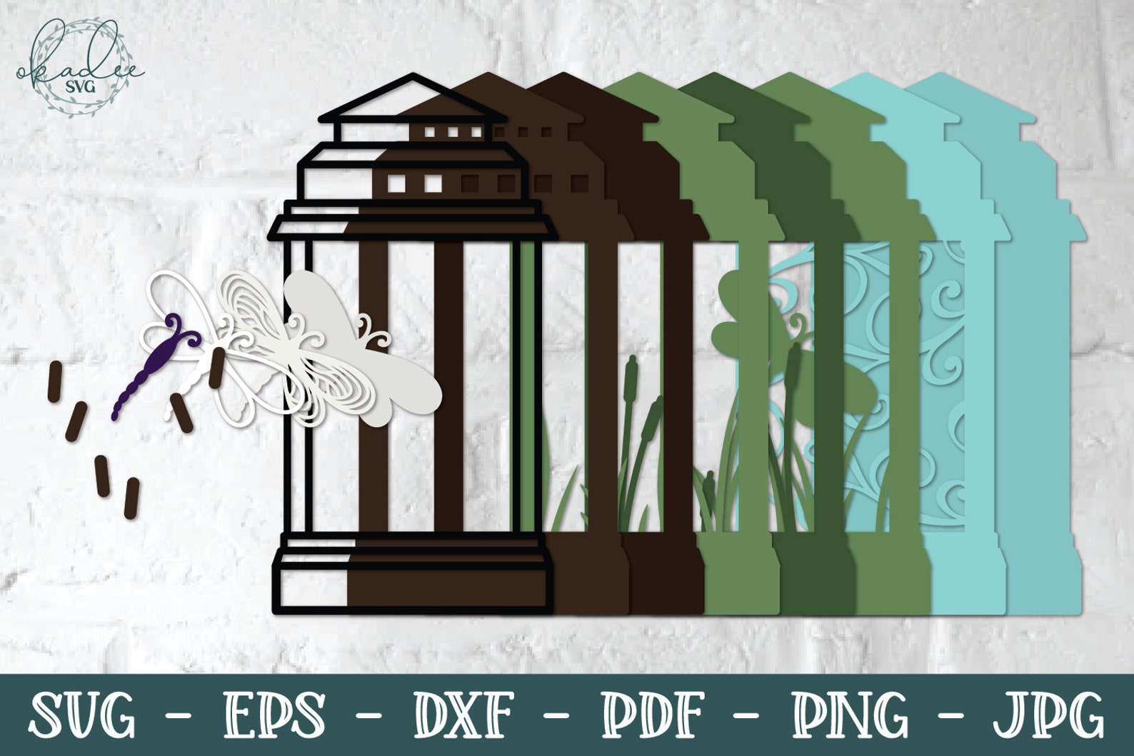 3D Memorial Lantern, 3D Memorial SVG, Layered Memorial, 3D Cardinal SVG ...