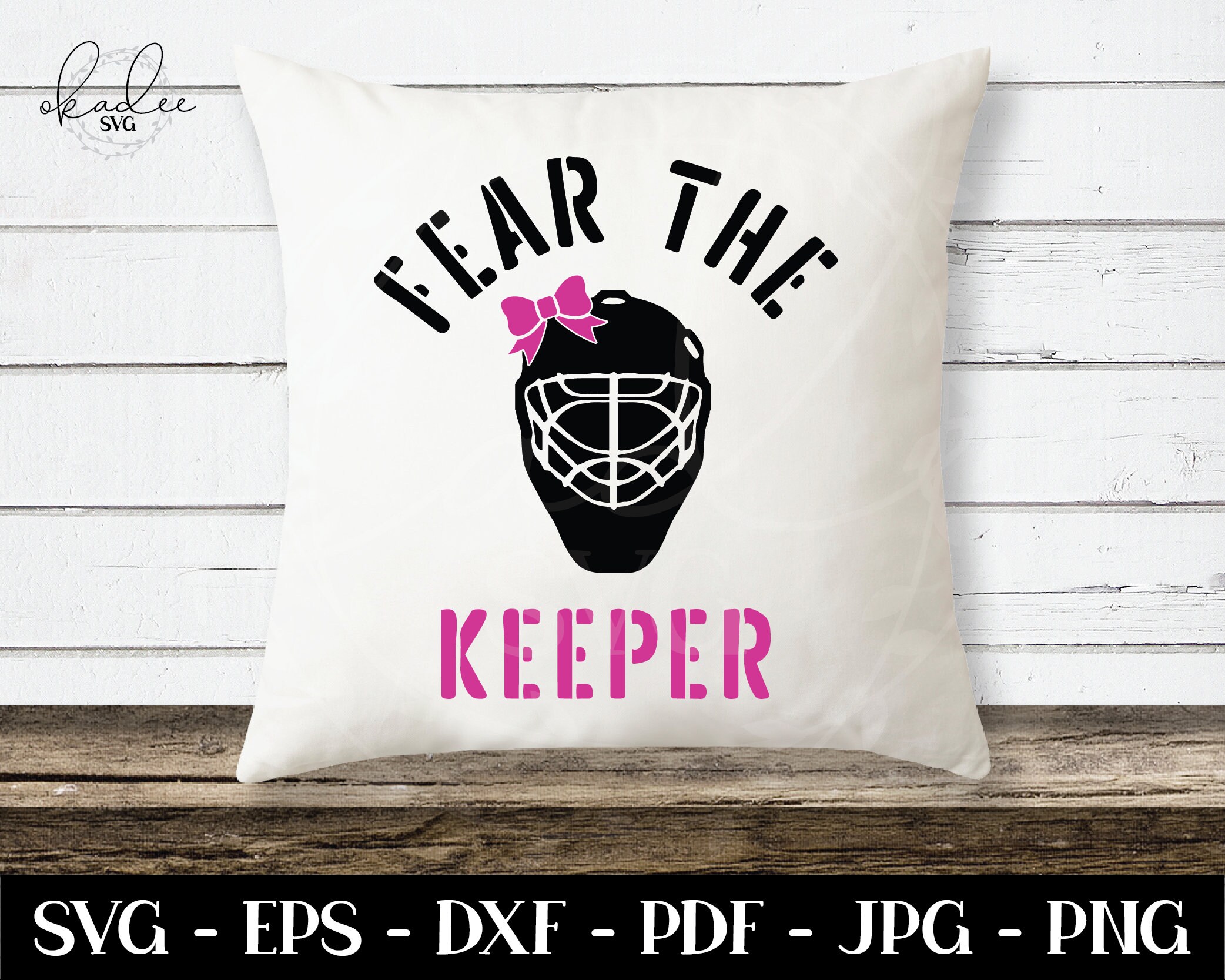 Hockey SVG Goalie SVG Fear the Keeper SVG Instant Download | Etsy