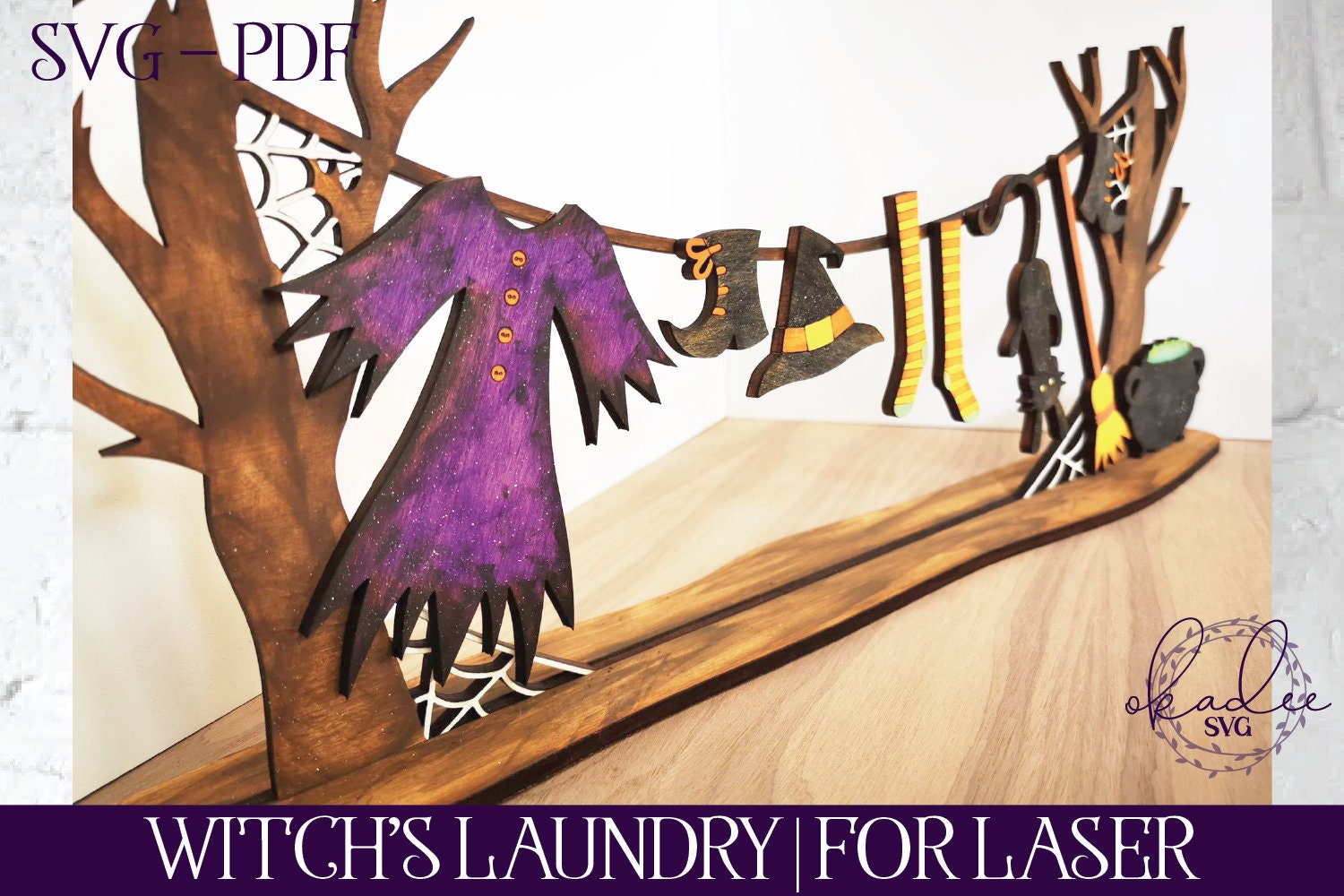 Witch's Laundry SVG, Halloween Laundry, Halloween Laser File, Halloween ...