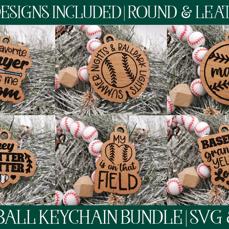 Baseball Keychain - Etsy
