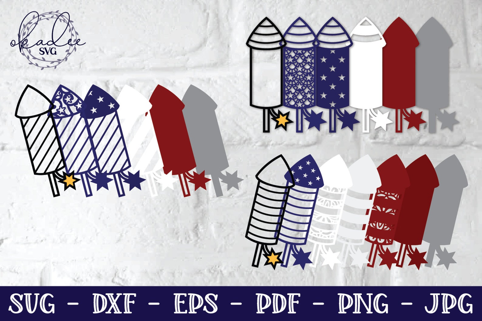 3D Stars and Stripes Mandala 3D USA Mandala 4th of July SVG - Etsy