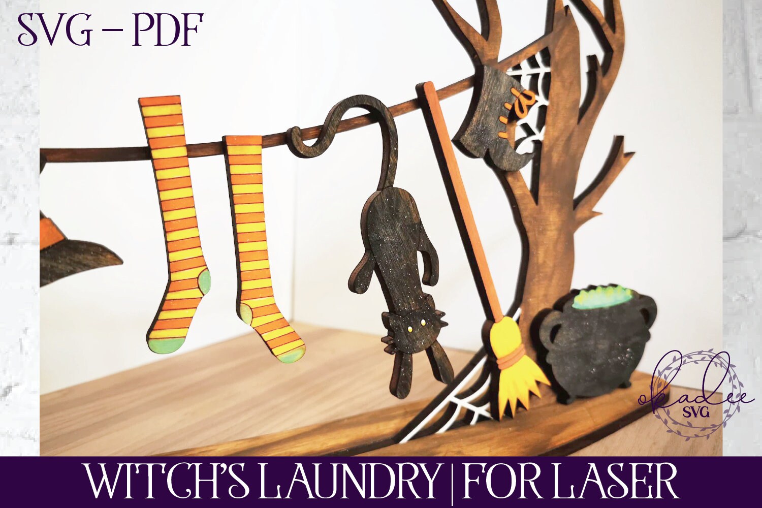 Witch's Laundry SVG, Halloween Laundry, Halloween Laser File, Halloween ...