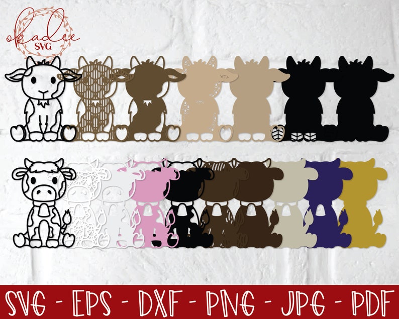 3D Farm Characters Bundle Layered Farm SVG 3D Farm SVG 3D | Etsy