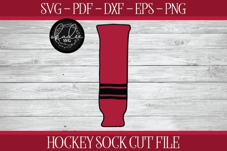 Hockey Sock SVG Hockey Cut File Cricut Hockey - Etsy