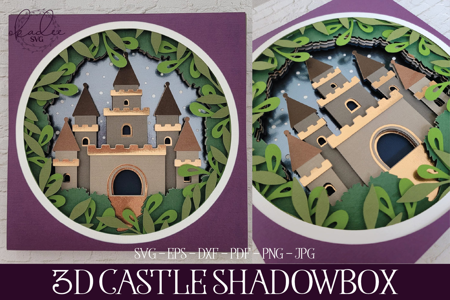 3D Layered Castle 3D Castle SVG Fantasy Cut File Princess - Etsy