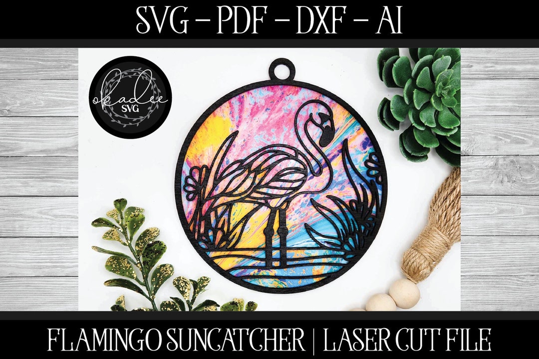 Flamingo Laser SVG, Flamingo Laser File, Glowforge Flamingo, Laser File ...