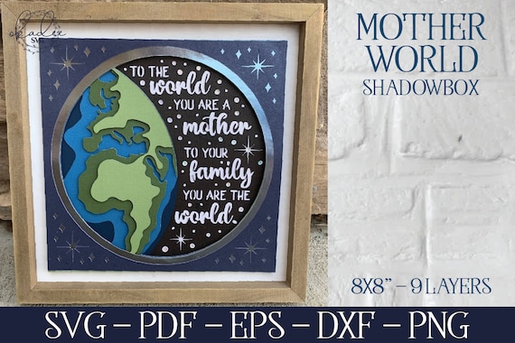 3D Mother's Day SVG Layered Mom Papercut Mother's - Etsy