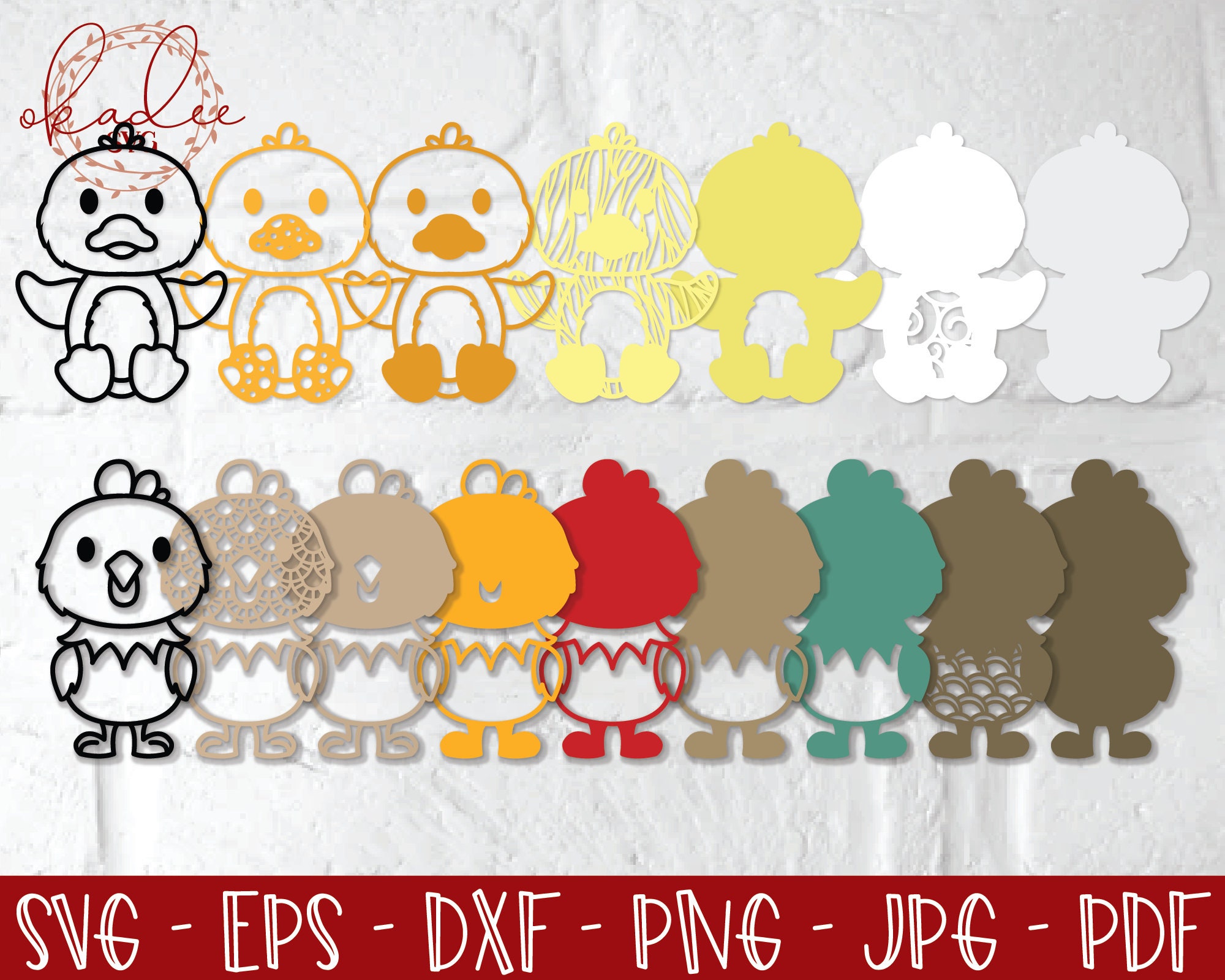 3D Farm Characters Bundle Layered Farm SVG 3D Farm SVG 3D | Etsy