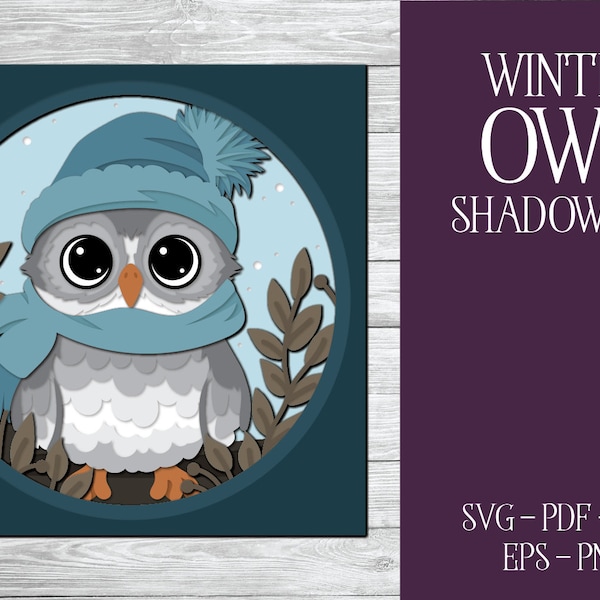 Winter Owl - Etsy