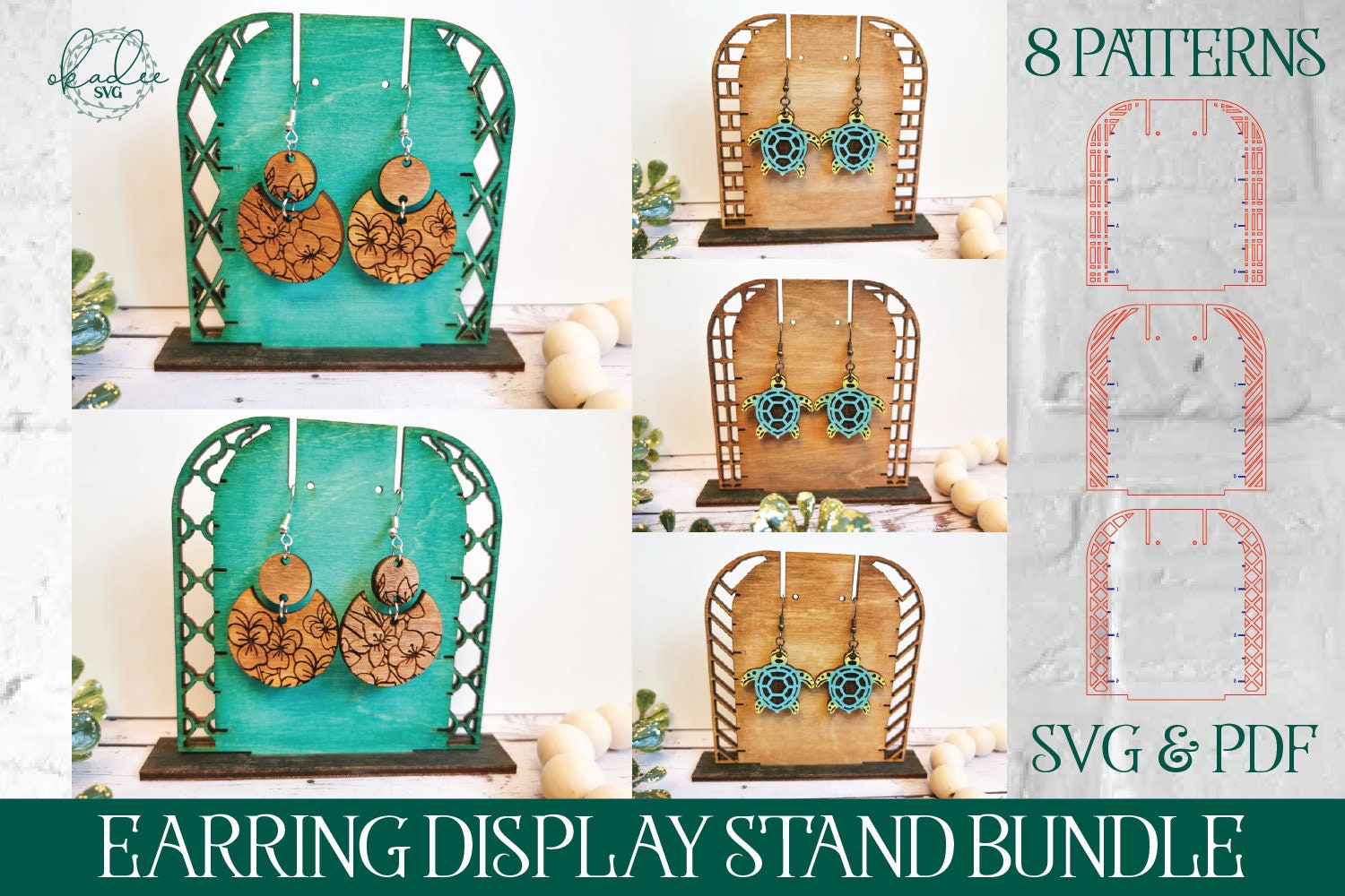 Laser Cut Earring Display Earring Display SVG Earring Hanger - Etsy