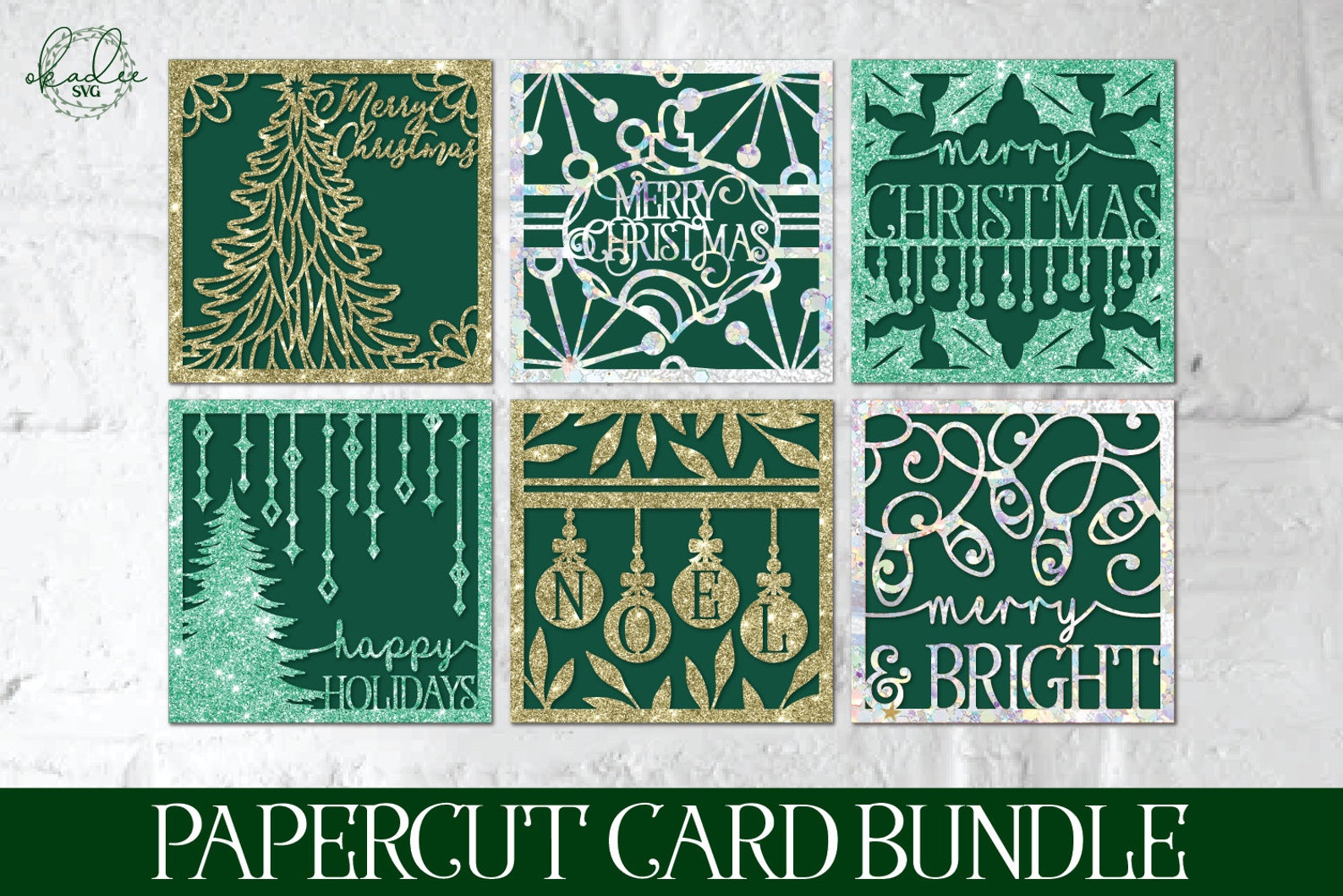 Christmas Card SVG, Card SVG Bundle, Layered Card Svg, Christmas Card ...