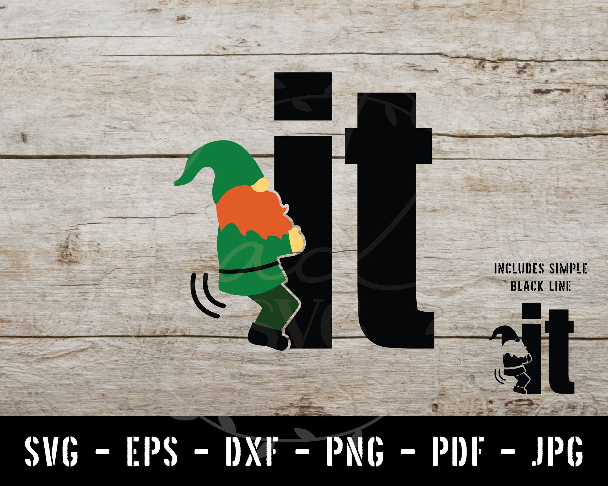 Gnome SVG F It SVG Adult SVG Instant Download Mature Svg - Etsy