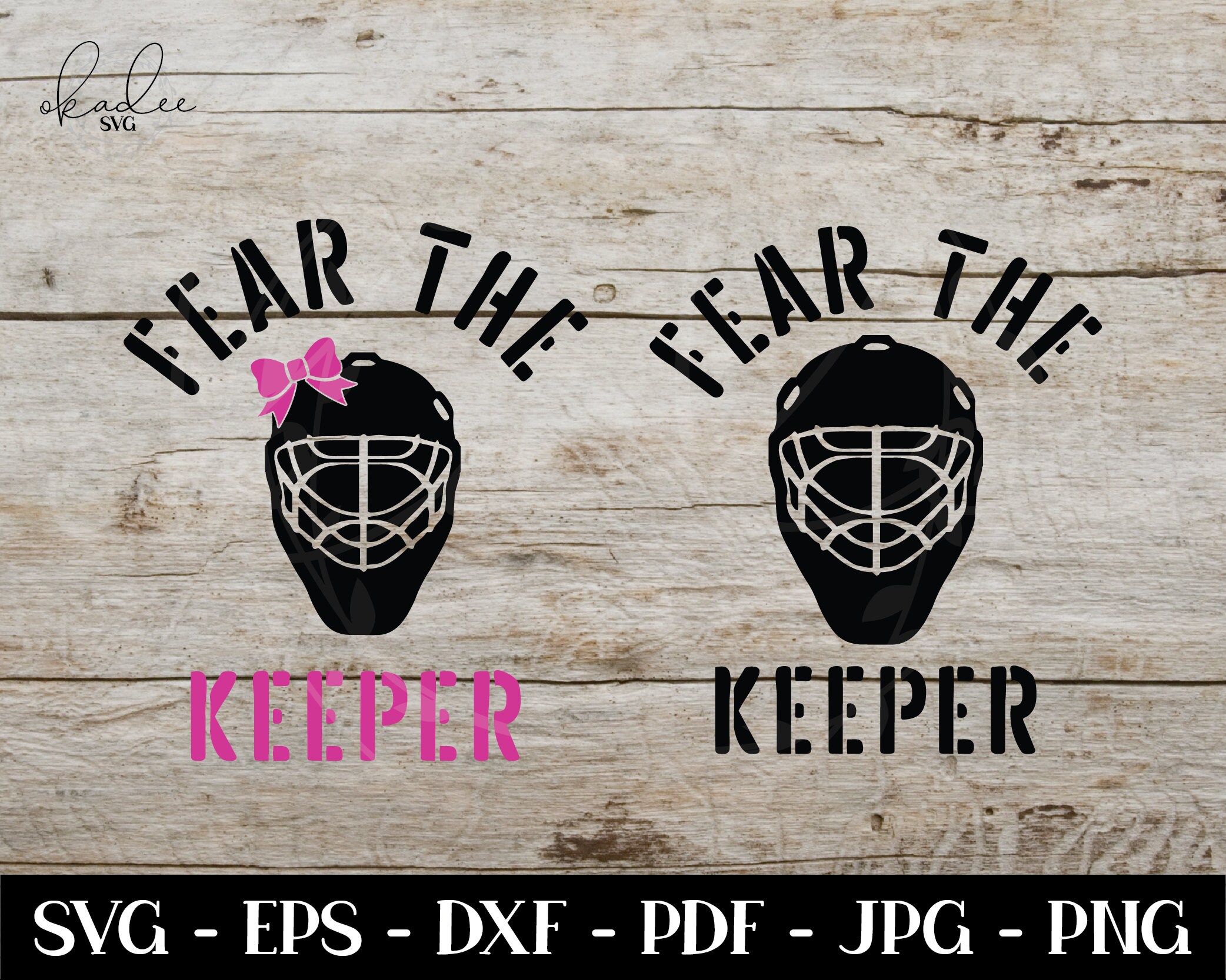Hockey SVG Goalie SVG Fear the Keeper SVG Instant Download | Etsy