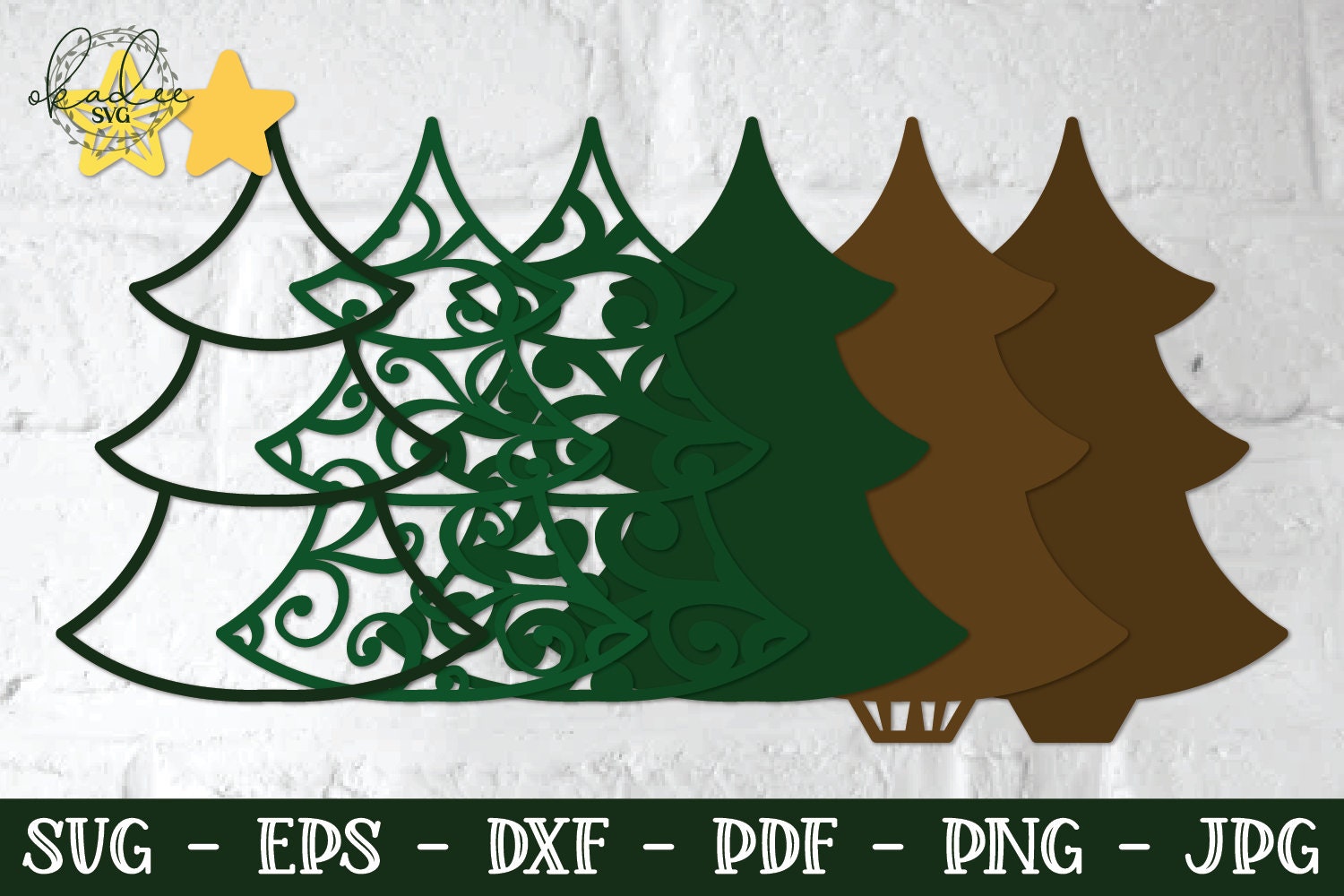 3D Christmas Tree Christmas Tree SVG Layered Christmas Tree - Etsy