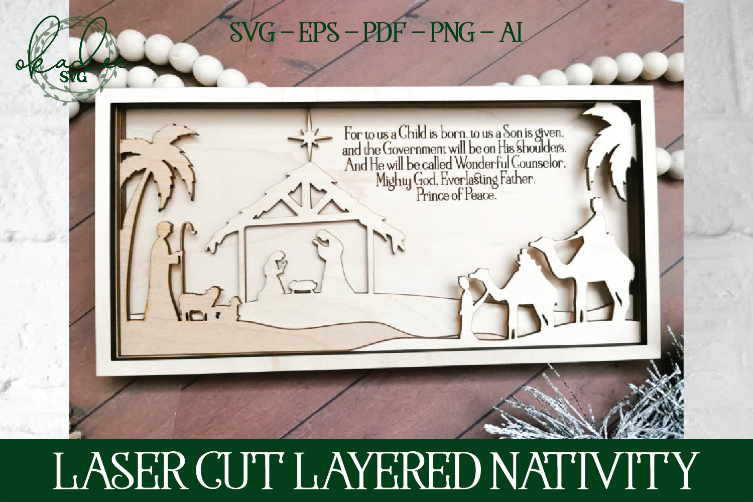Laser Cut Nativity, Layered Nativity SVG, Glowforge Nativity, Glowforge ...