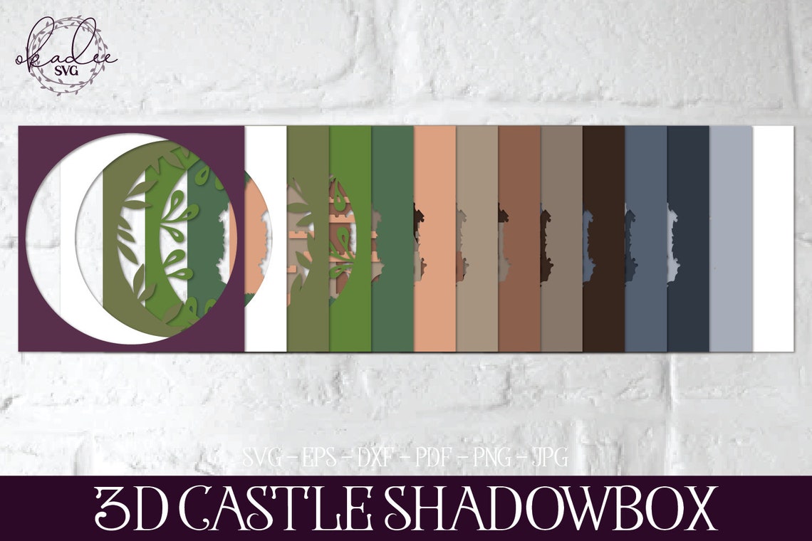 3D Layered Castle 3D Castle SVG Fantasy Cut File Princess - Etsy