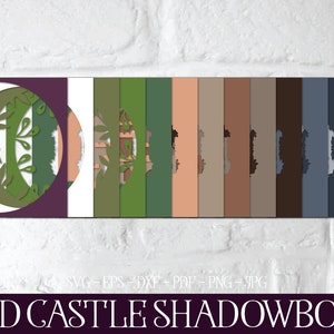 3D Layered Castle, 3D Castle SVG, Fantasy Cut File, Princess Decor ...