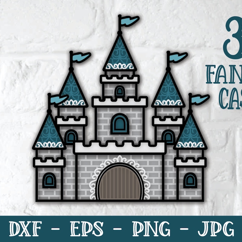 Princess Castle Dxf - Etsy