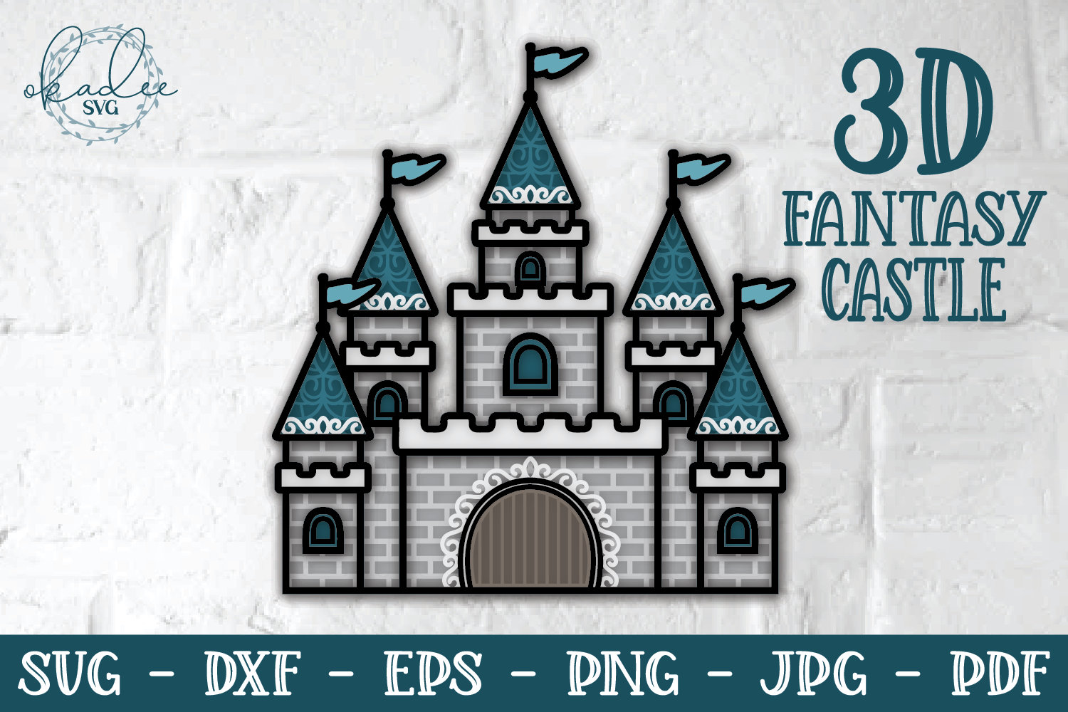 3D Castle SVG Layered Castle SVG Castle Mandala Bedroom - Etsy