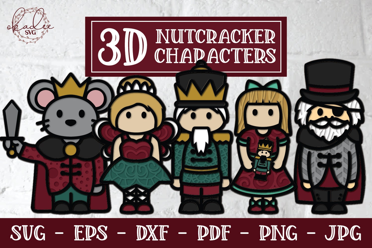 3D Nutcracker SVG Layered Nutcracker SVG Nutcracker Mandala - Etsy
