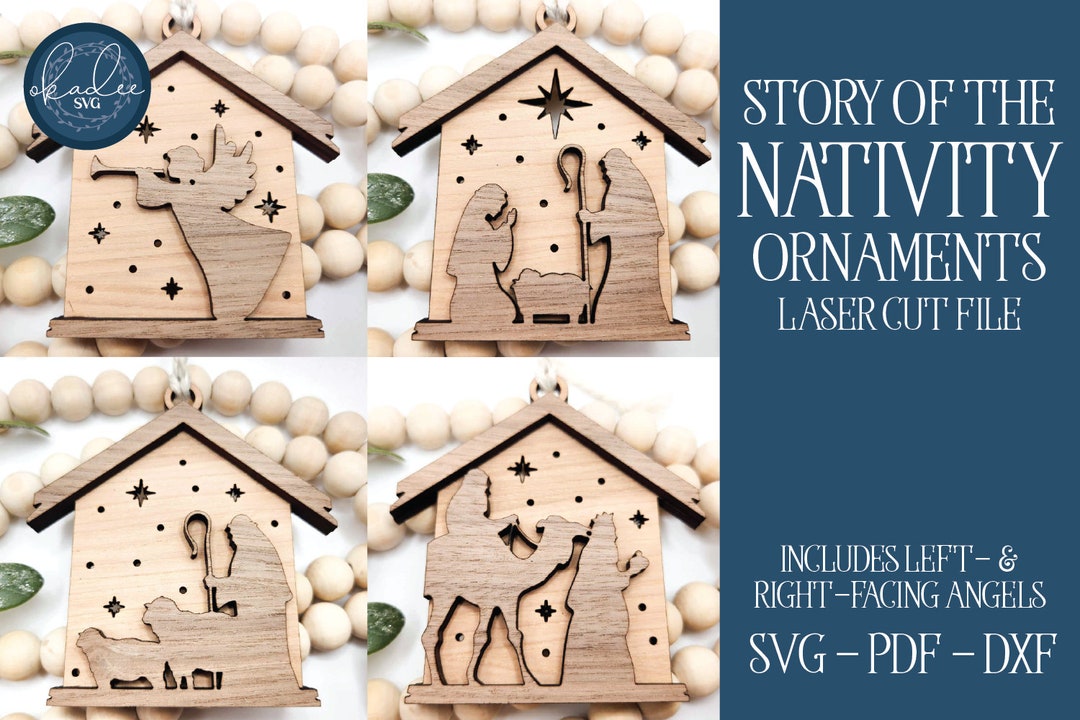 Nativity Laser File, Laser Cut Nativity, Glowforge Nativity, Laser ...