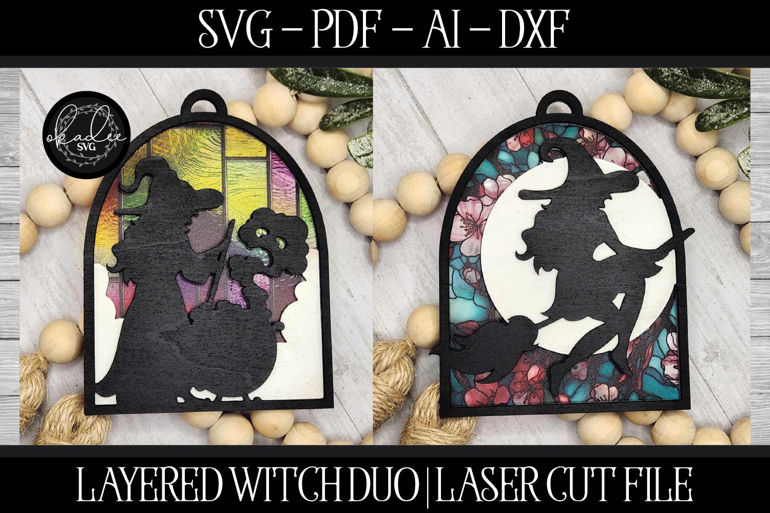 Halloween Suncatcher File, Laser Cut Suncatcher, Glowforge Suncatcher ...