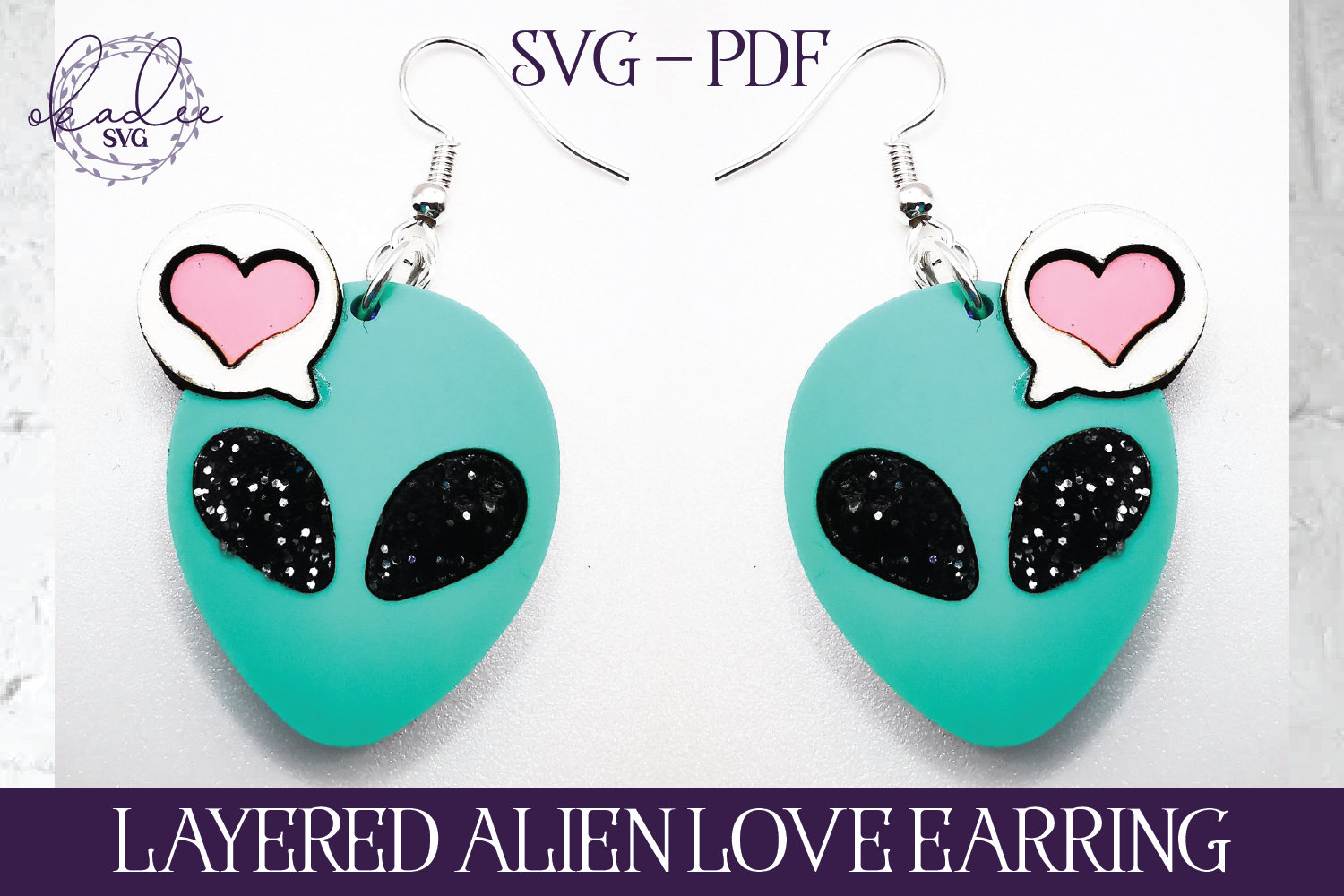 Laser Cut File Laser Cut Earring Layered Earring SVG Space - Etsy