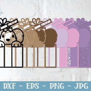 3D Birthday Puppies SVG, 3D Birthday SVG, Layered Birthday SVG, Happy ...