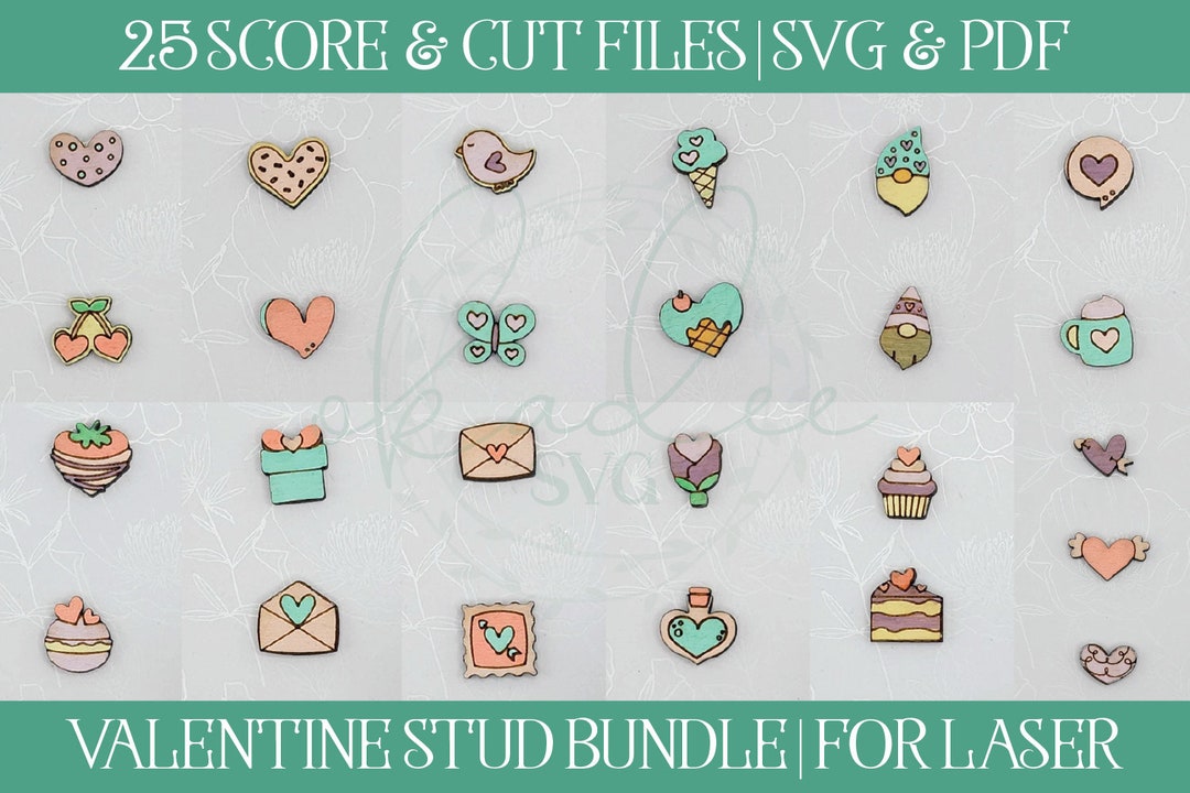 Valentine Stud SVG, Valentine Earring, Stud Earring SVG, Stud Earring ...