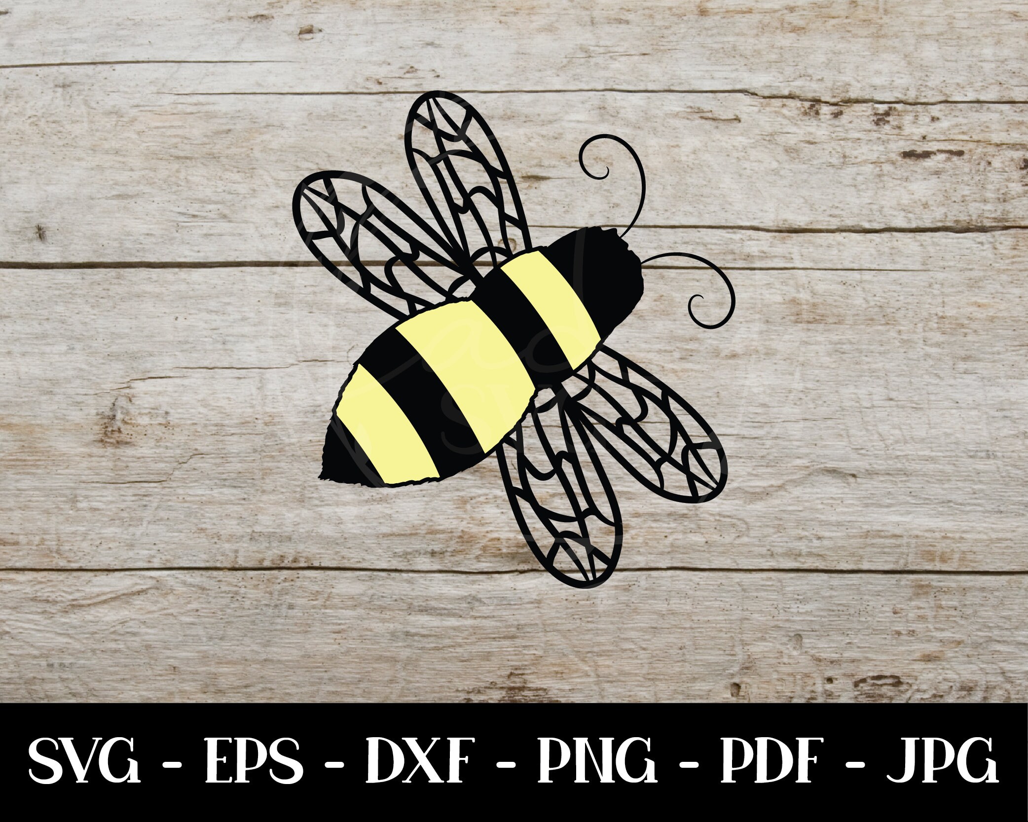 Abeja SVG Archivo de corte de abeja Cricut Silueta Abeja | Etsy
