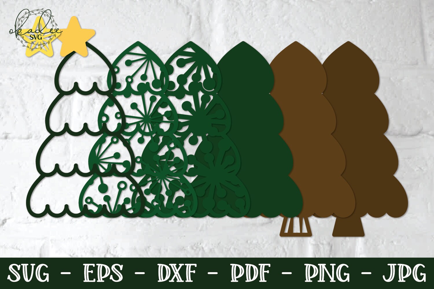 3D Christmas Tree Christmas Tree SVG Layered Christmas Tree - Etsy