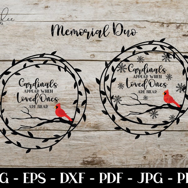 Memorial Cardinal Svg - Etsy