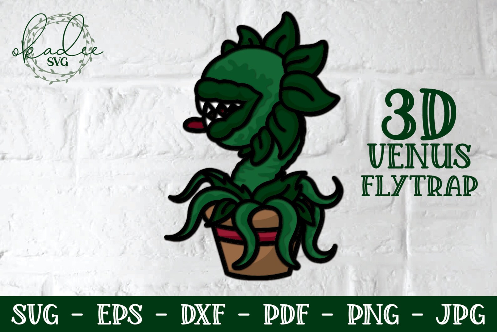 Venus Flytrap SVG en 3D SVG con capas papercut Mandala 3D - Etsy México
