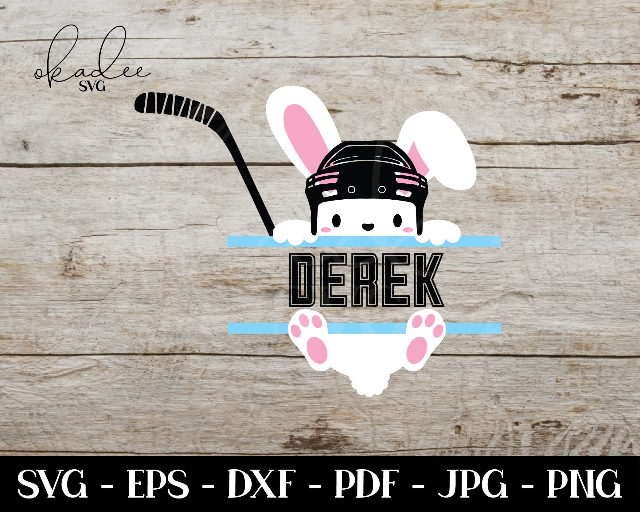 Hockey SVG Easter Bunny SVG Hockey Easter SVG Hockey | Etsy
