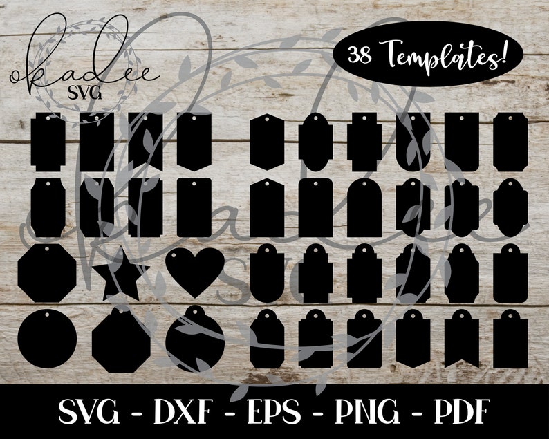 Gift Tags SVG Gift Tag Cut File Gift Tag Template Svg Png - Etsy