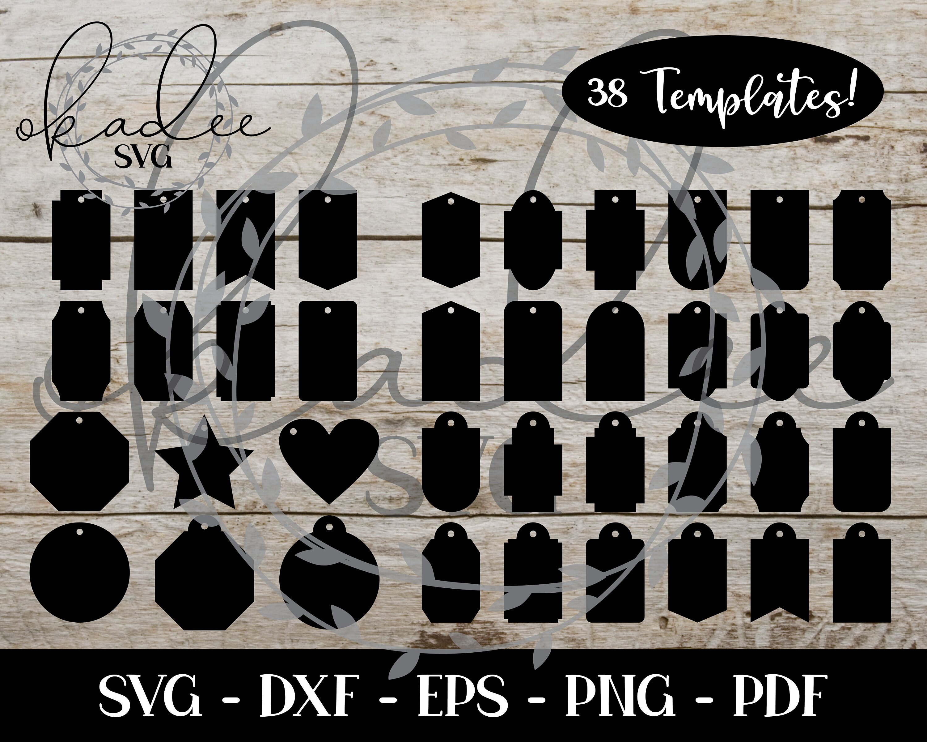 Gift Tags SVG Gift Tag Cut File Gift Tag Template Svg Png | Etsy