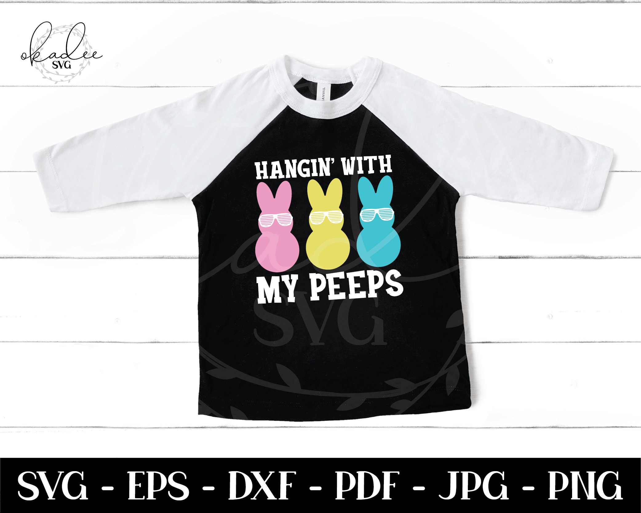 Hanging With My Peeps SVG, Easter SVG, Peep SVG, Easter Bunny Svg, Svg ...