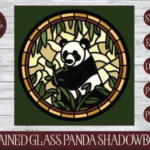 3D Stained Glass Jungle Shadowbox, Stained Glass Shadowbox, 3D Mandala ...