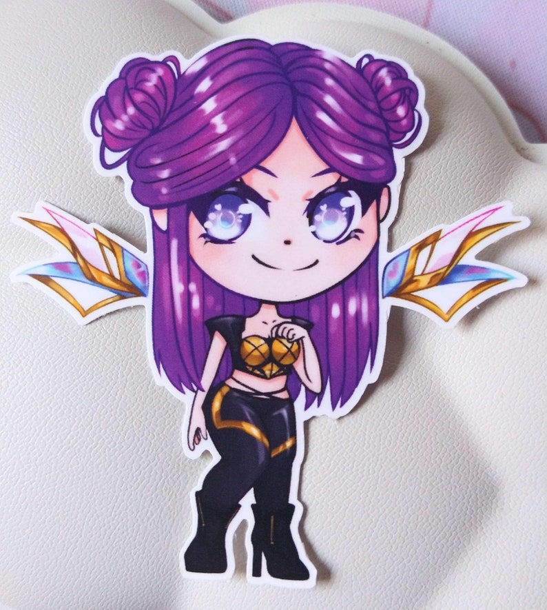 Cute Chibi KDA Popstars Anime PC Gamer Vinyl Waterproof Stickers for ...