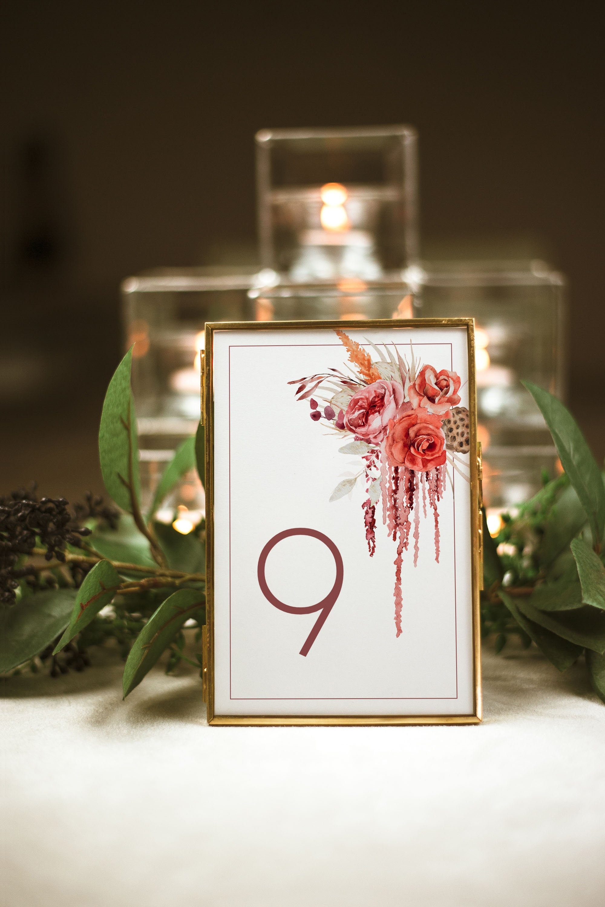 Burnt Orange Earthy Tones Terracotta 5x7 4x6 Printable Editable ...