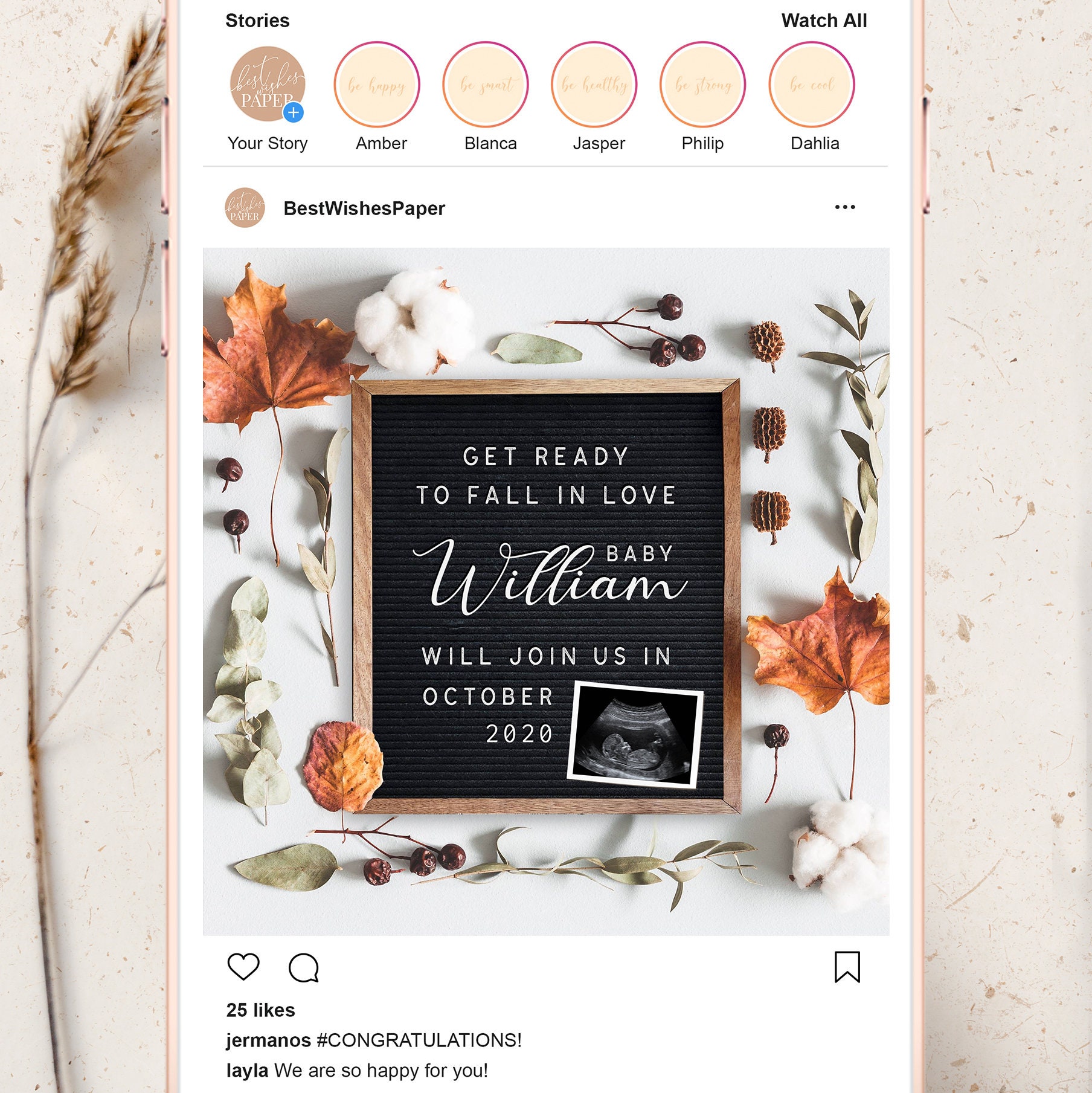 Editable Digital Baby Announcement digital Pregnancy - Etsy Canada