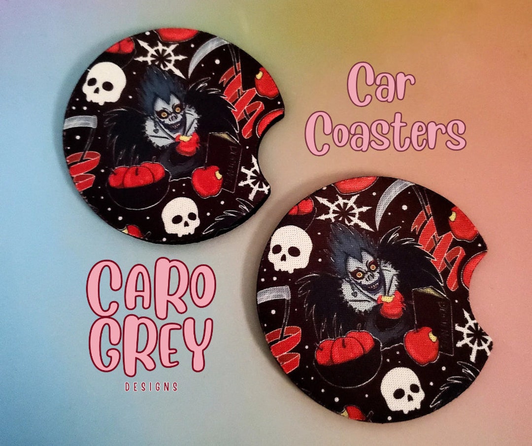 Death Anime Notebook Car Coasters Apple Book Cup Holder Assassin Car ...
