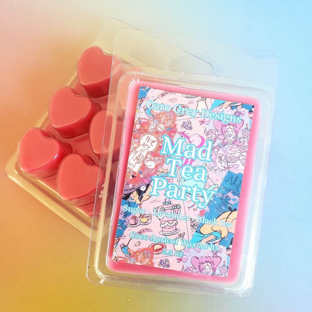 Mad Tea Party Wax Melt, Gourmand | Cake, Floral, Tea Scented Coconut ...