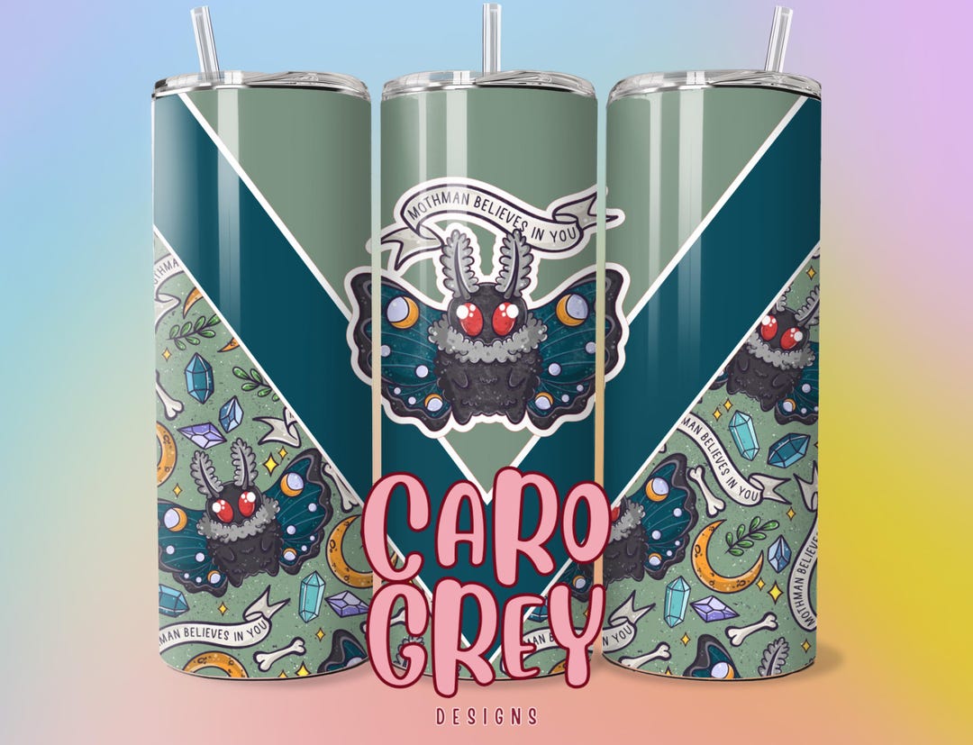 20 Oz Mothman Believes in You Stainless Steel Tumbler| Cute Monster ...