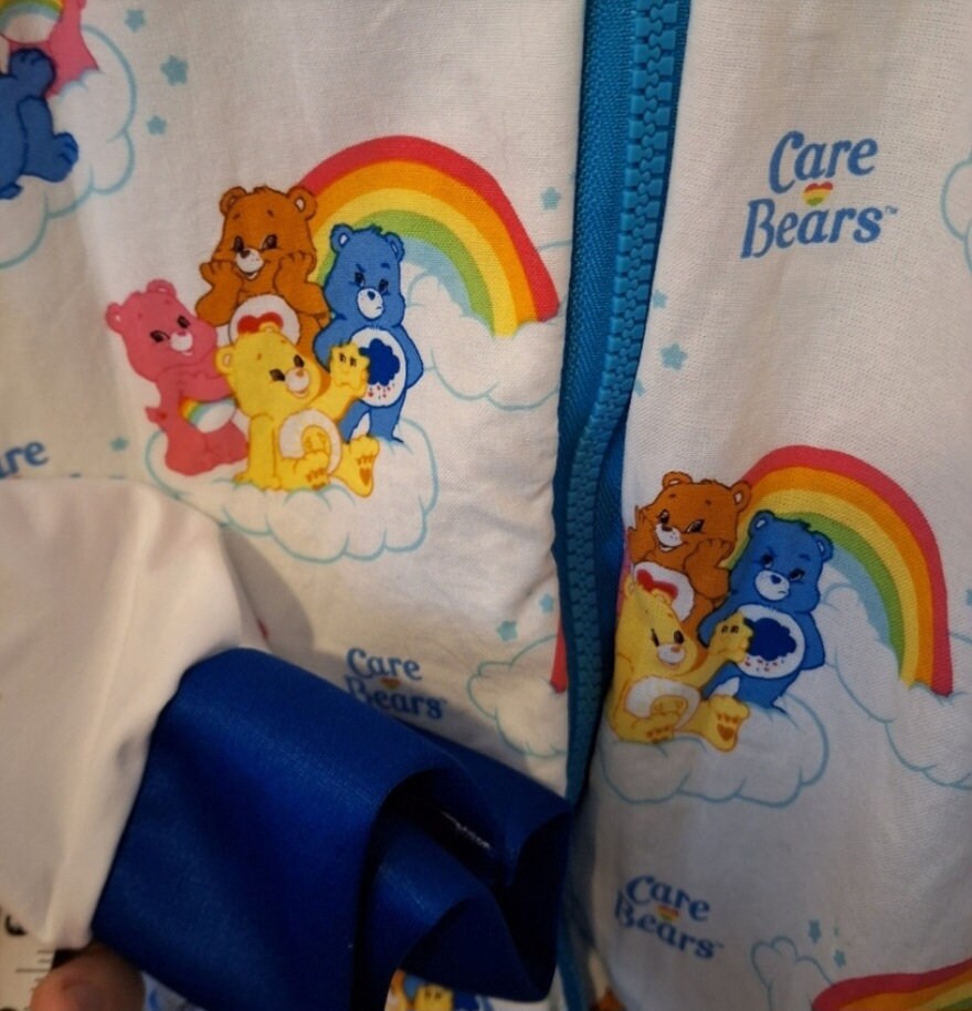 Handmade Using Lisenced Care Bear Fabric Track Jacket OOAK - Etsy