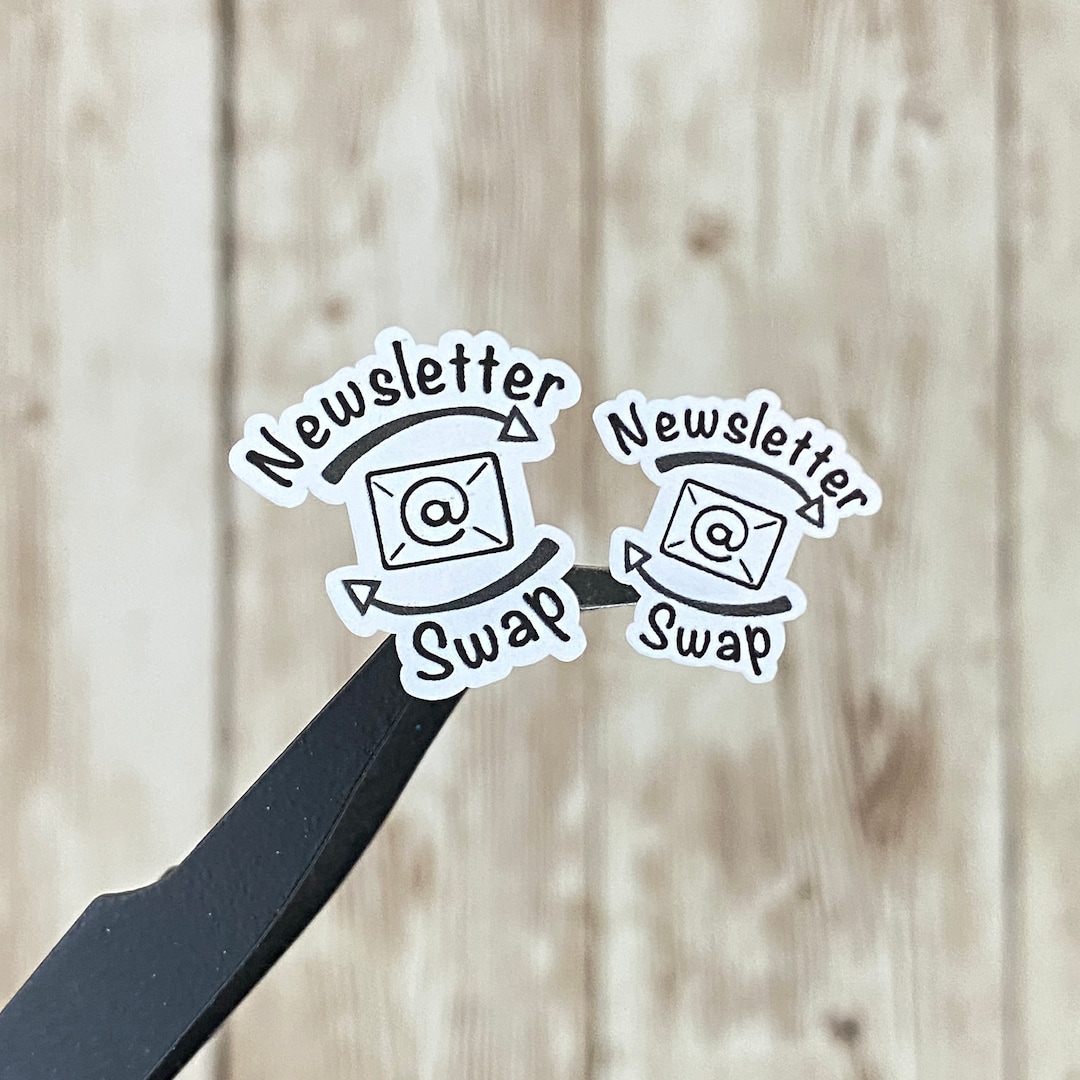 Newsletter Swap Book Launch Planner Stickers Regular and Mini Size - Etsy