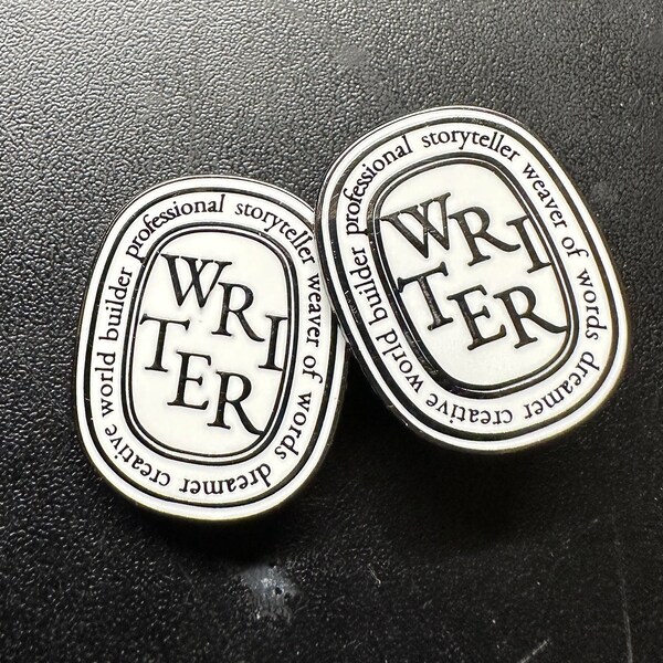 Writer Enamel Pin - Etsy