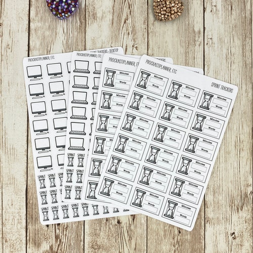 Printable Word Count Stickers for Writers Nanowrimo - Etsy